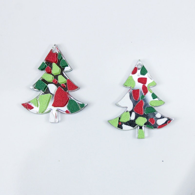 Red Crystal Tree Earrings - Etsy