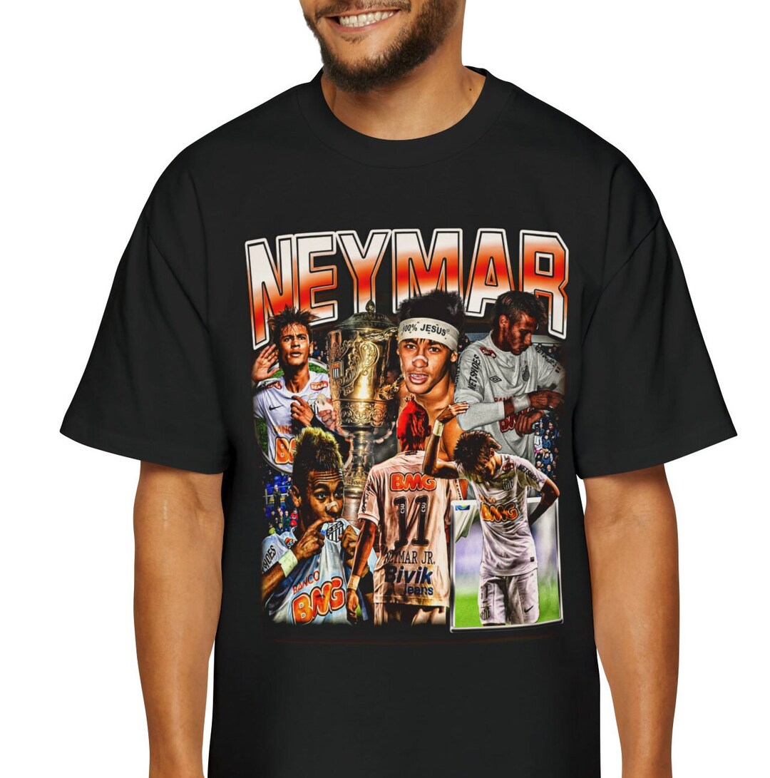 Retro Vintage 90s Graphic Neymar T-shirt, Neymar Santos Tee, Neymar T ...