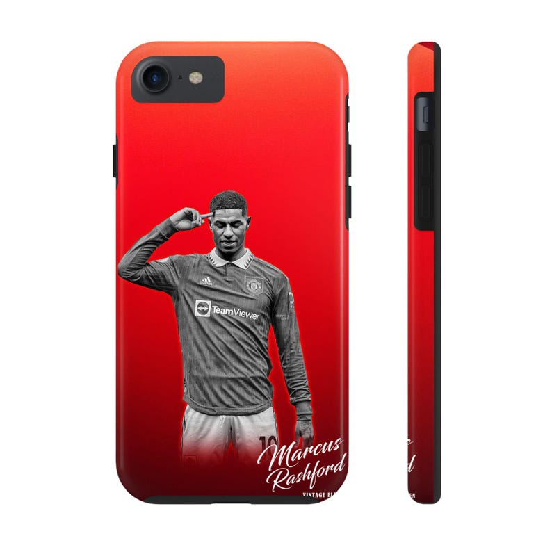 Marcus Rashford Inspired Football Soccer Phone Case iPhone 16 15 14 13 ...
