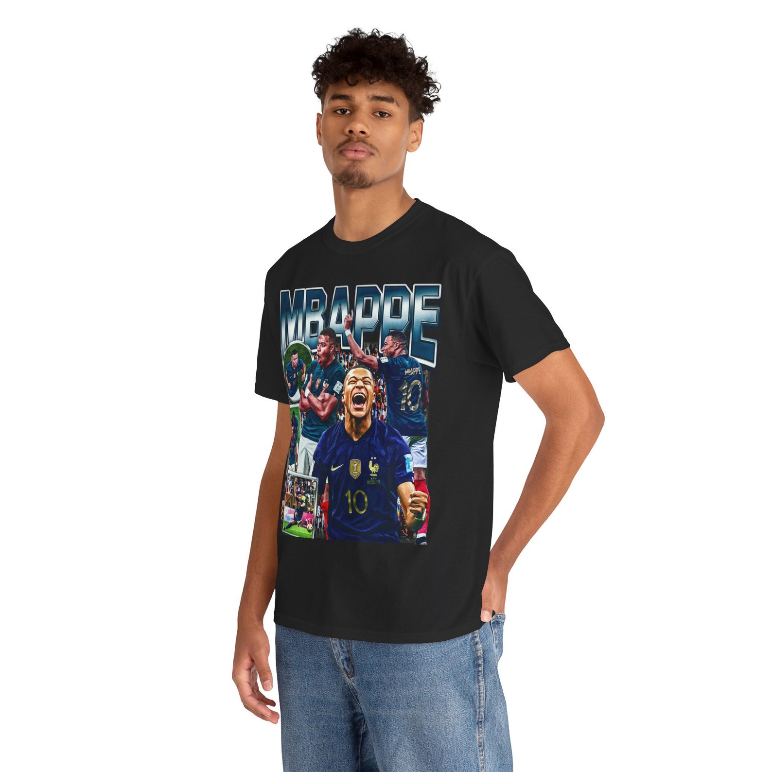 Retro Vintage 90s Graphic Mbappe T-shirt, Mbappe France Tee, Soccer T ...