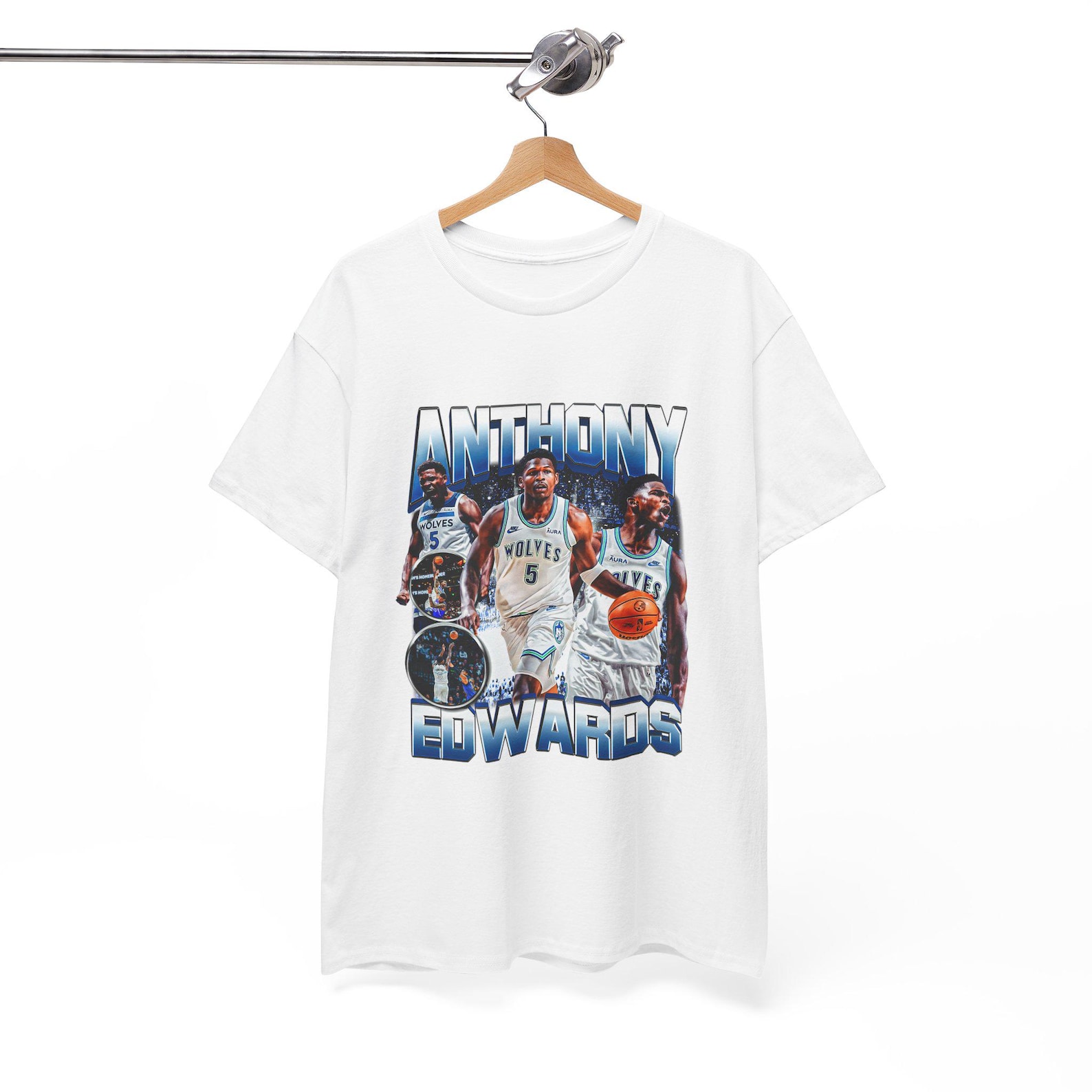 Vintage 90s Anthony Edwards Shirt, Retro Graphic Bootleg 90s Rap Tee ...
