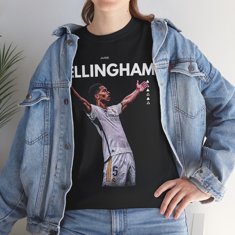Graphic Jude Bellingham T-shirt, Bellingham Celebration Shirt, Real ...