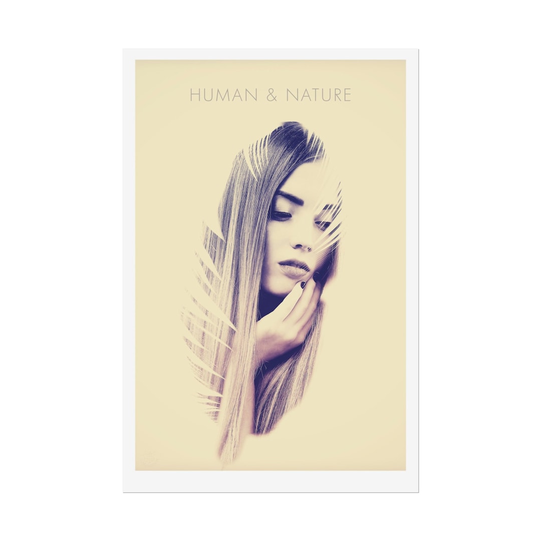 Human & Nature Series Poster. Choose Between 3 Sizes Home Decor Art for ...