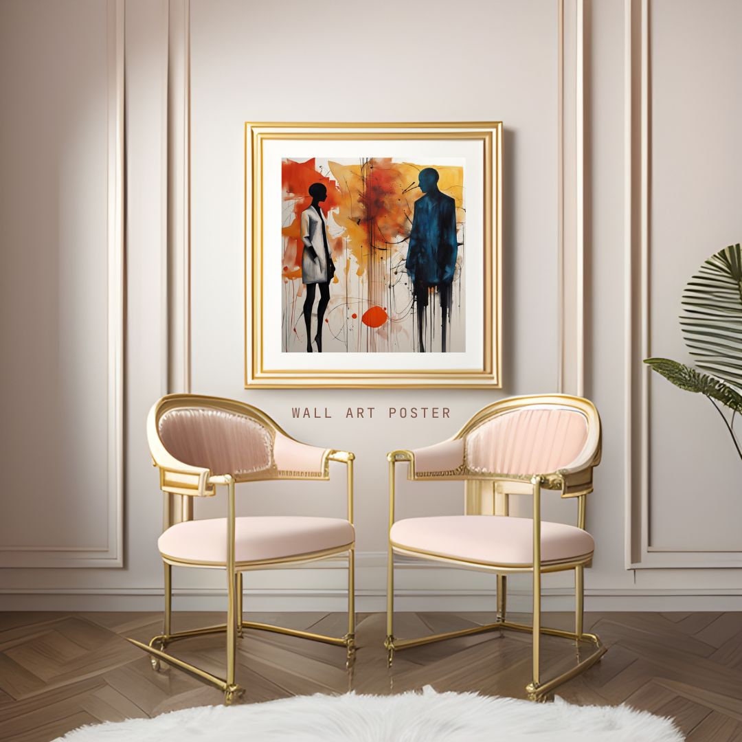 Square Wall Art Abstract Art Art Print Color Painting Home Decor ...