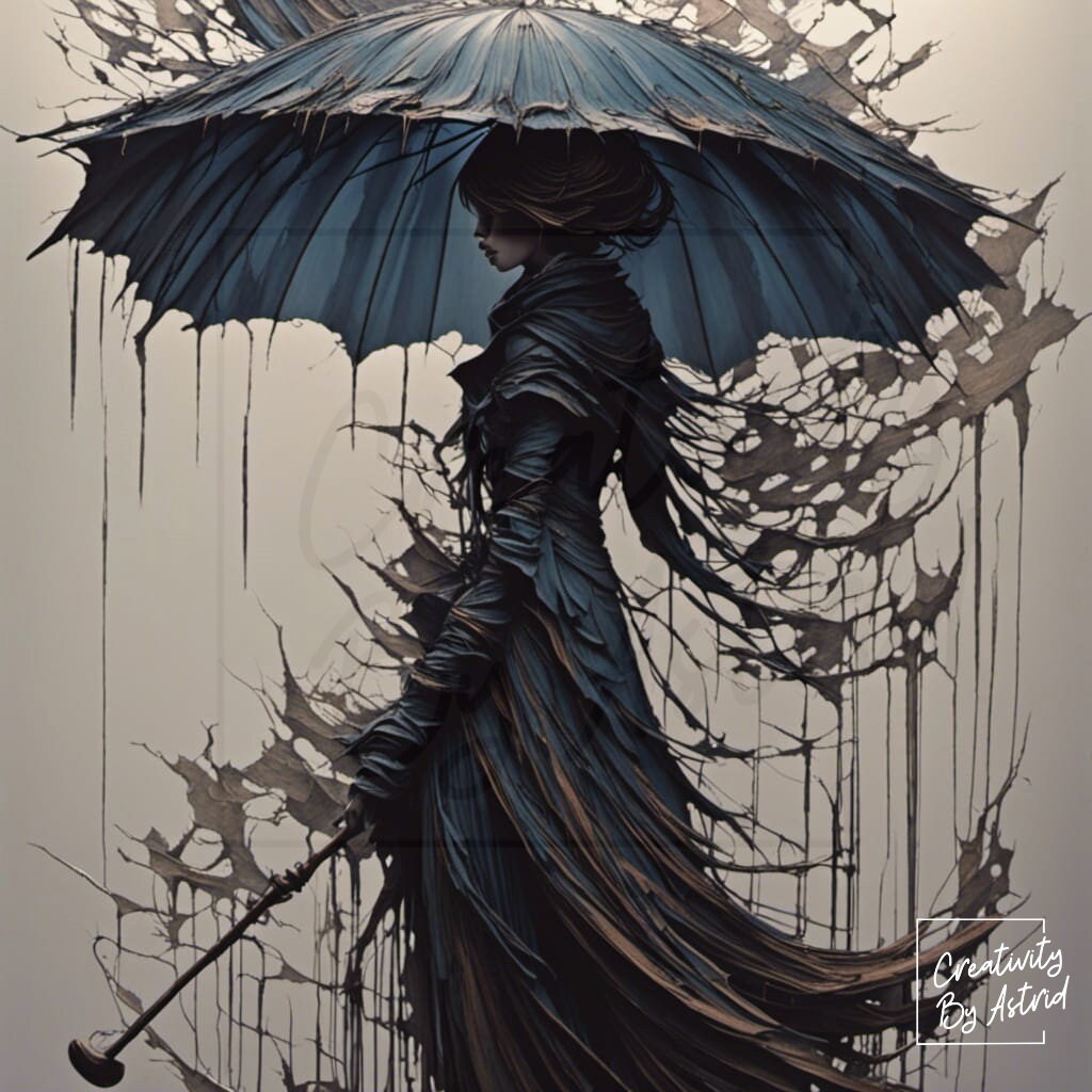 Shattered Serenity Digital Paper Collection Shattered Digital Art Girl ...