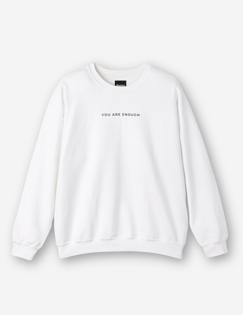 You Are Enough Mental Health Wellbeing Hoodie Jumper, Oversized ...