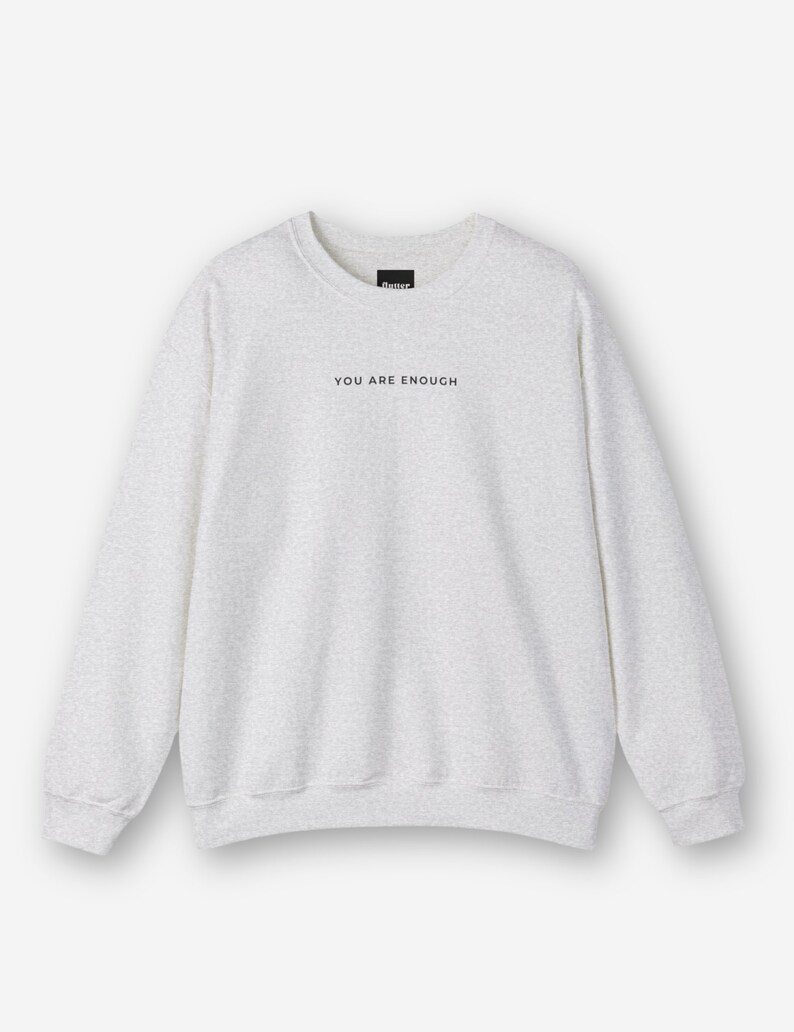 You Are Enough Mental Health Wellbeing Hoodie Jumper, Oversized ...