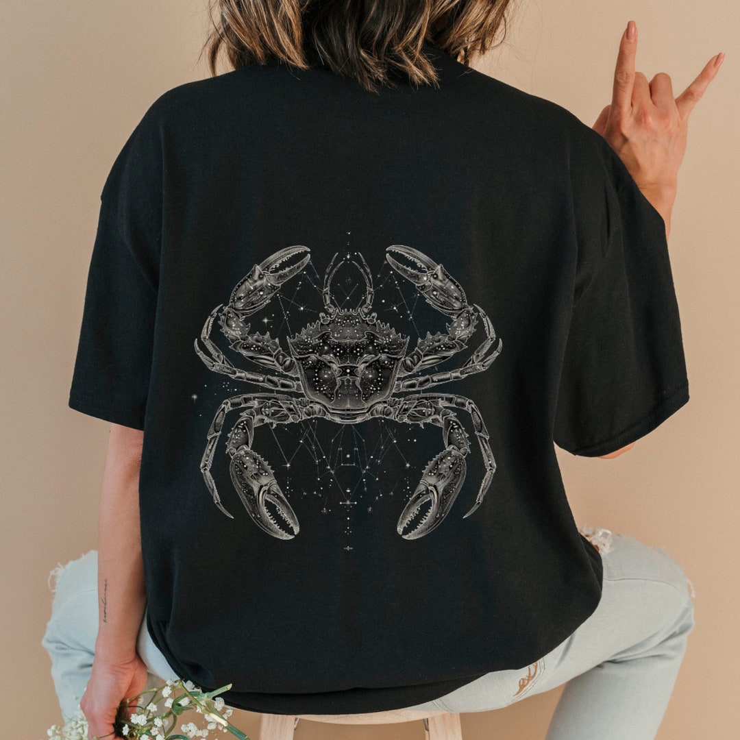 Cancer Star Constellation, Astrology Clothing, Birthday Zodiac Tshirt ...
