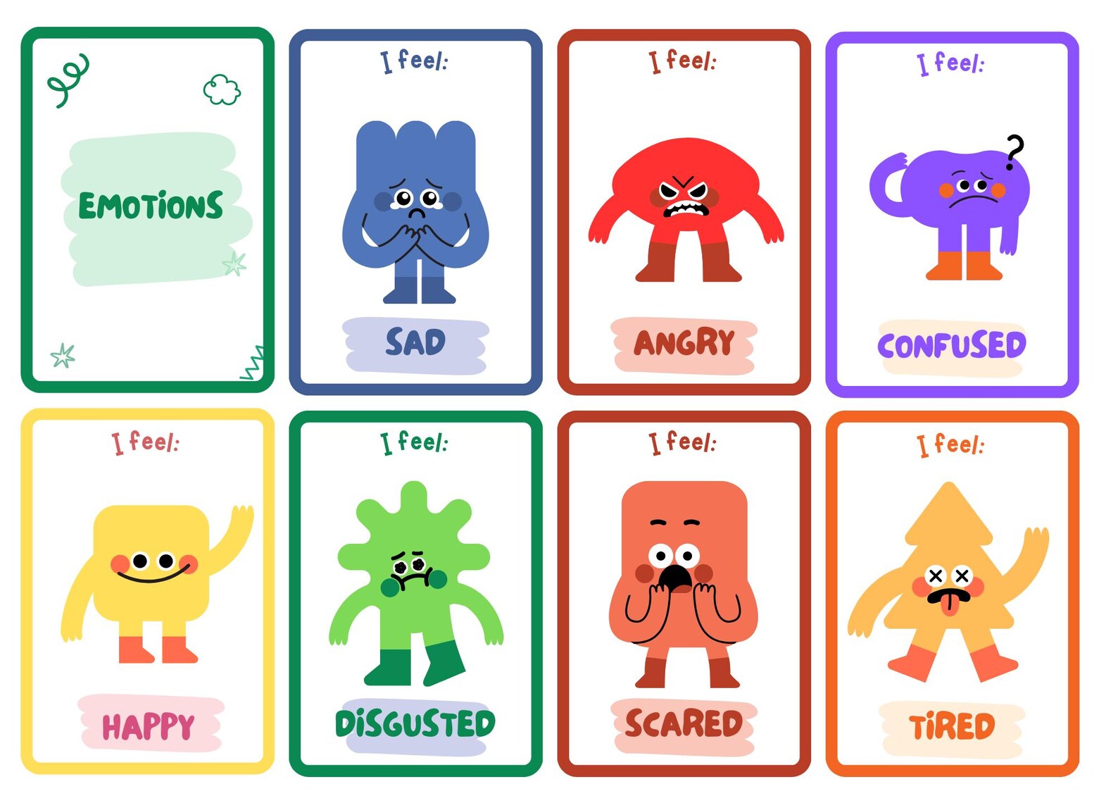 Identifying Emotions Sorting Activity - Etsy