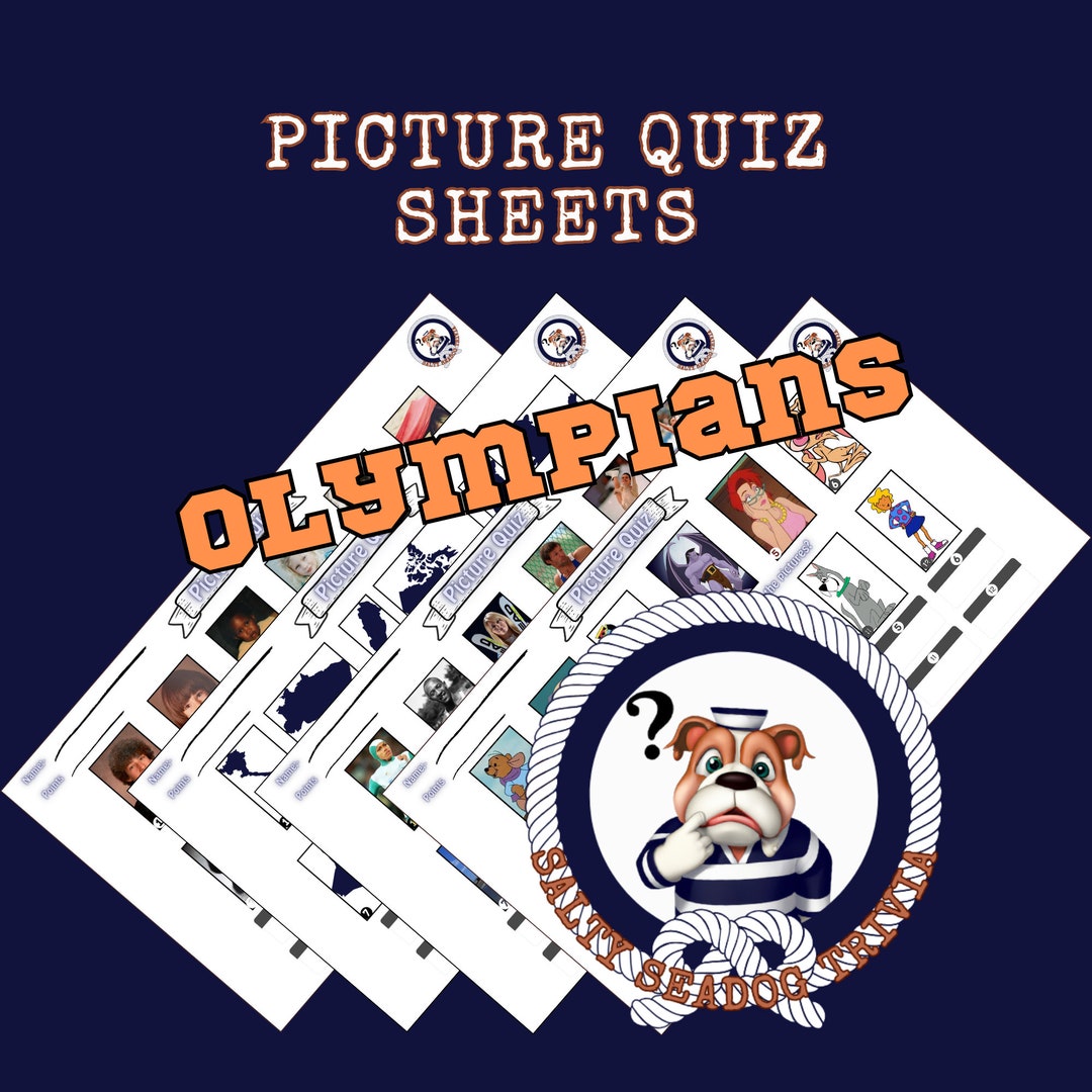 Olympian Picture Quiz & Answers (printable) Sheet 1 - Etsy UK