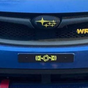 License Plate Delete for Subie WRX STI Boxer Piston Push to the Limit ...