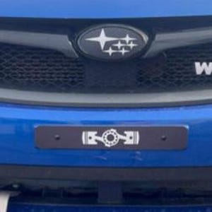 License Plate Delete for Subie WRX STI Boxer Piston Push to the Limit ...