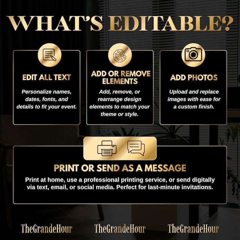 27th Luxury Red and Gold Bday Party Digital Invitation Template ...