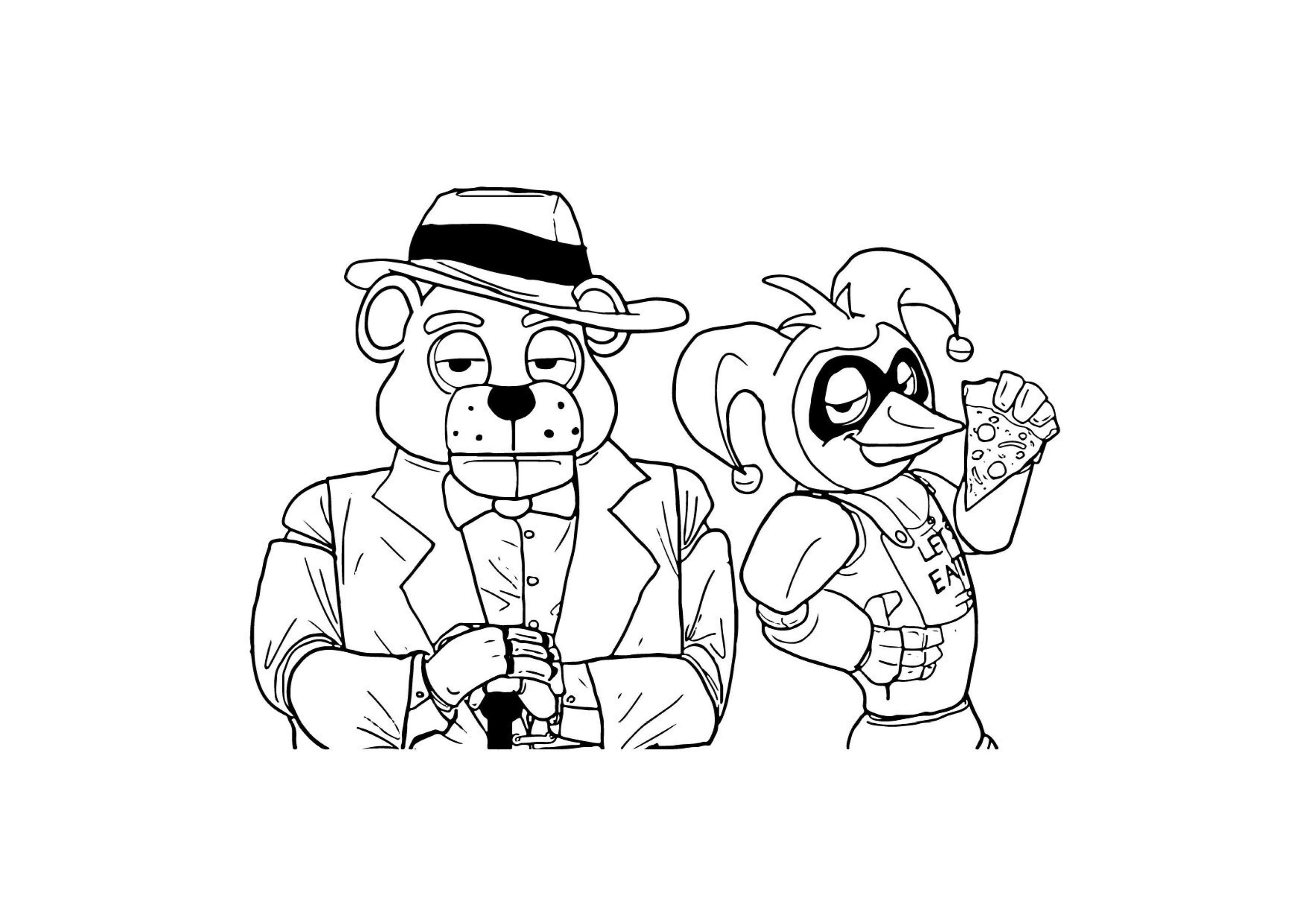 Listing, Coloring Pages, Animatronics, Anti-stress Coloring, Five ...