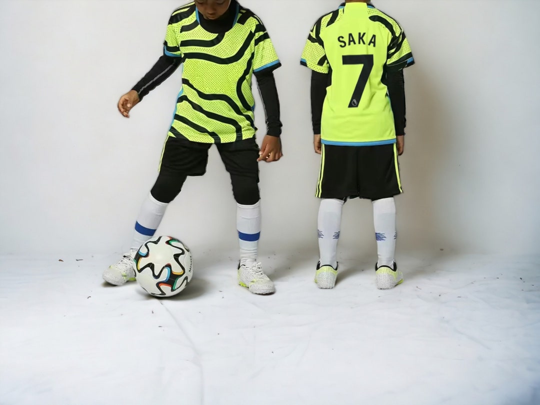 23-24 Arsenal Away Football Kit 7 Saka Football Shirt Soccer Jersey and ...