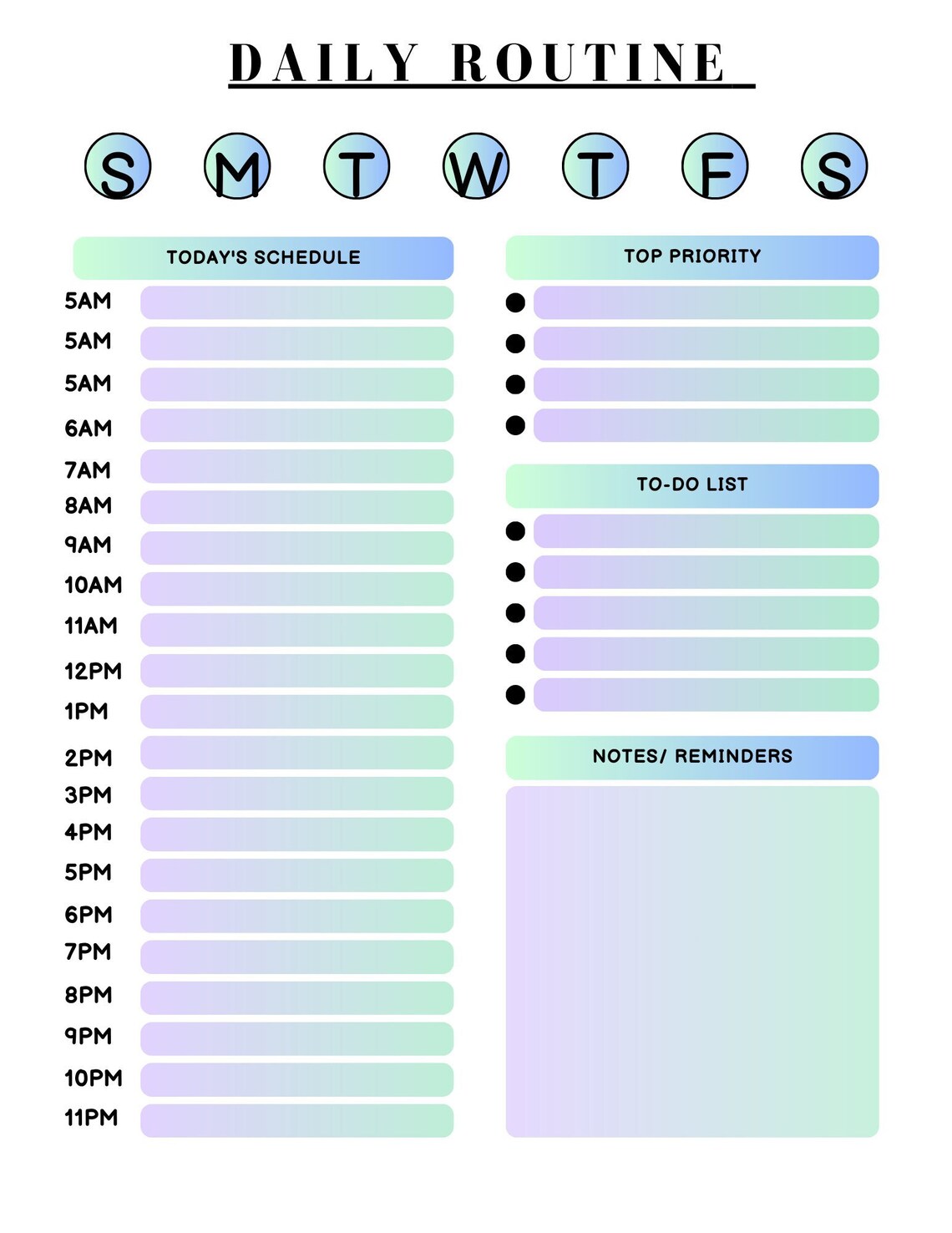 DAILY ROUTINE - Etsy