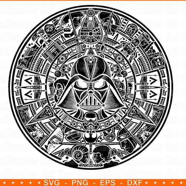 Aztec Calendar Svg - Etsy