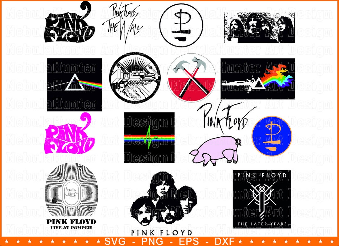 Descarga instantánea... Pink Floyd SVG Paquete Clipart Png Svg Eps Dxf ...