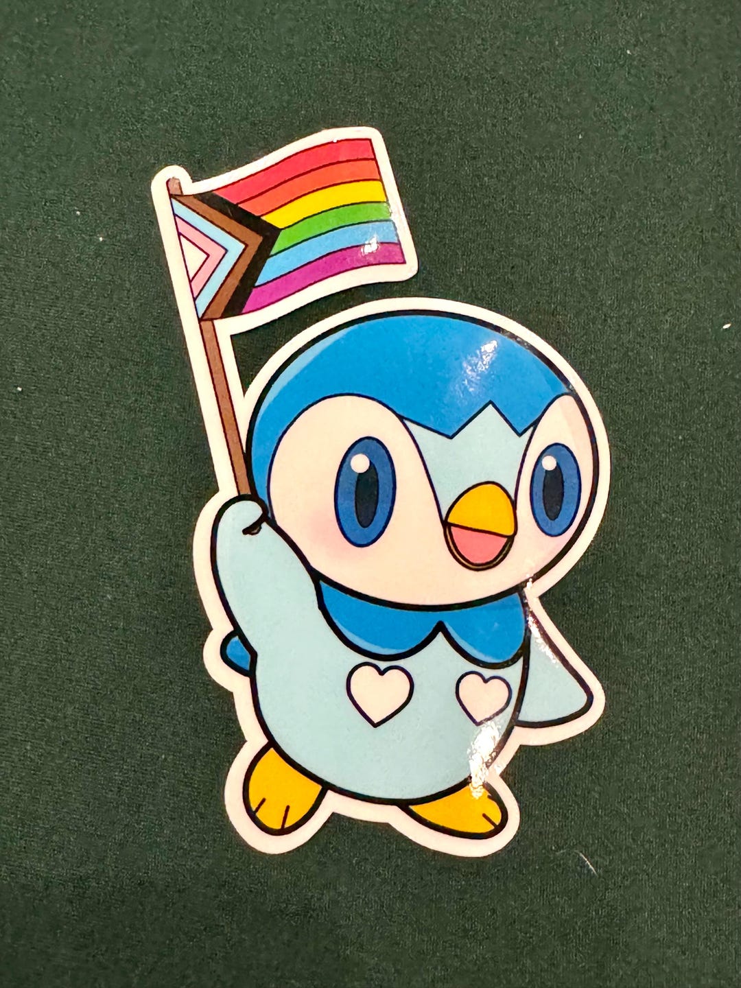 Pride Flag Piplup Sticker - Etsy