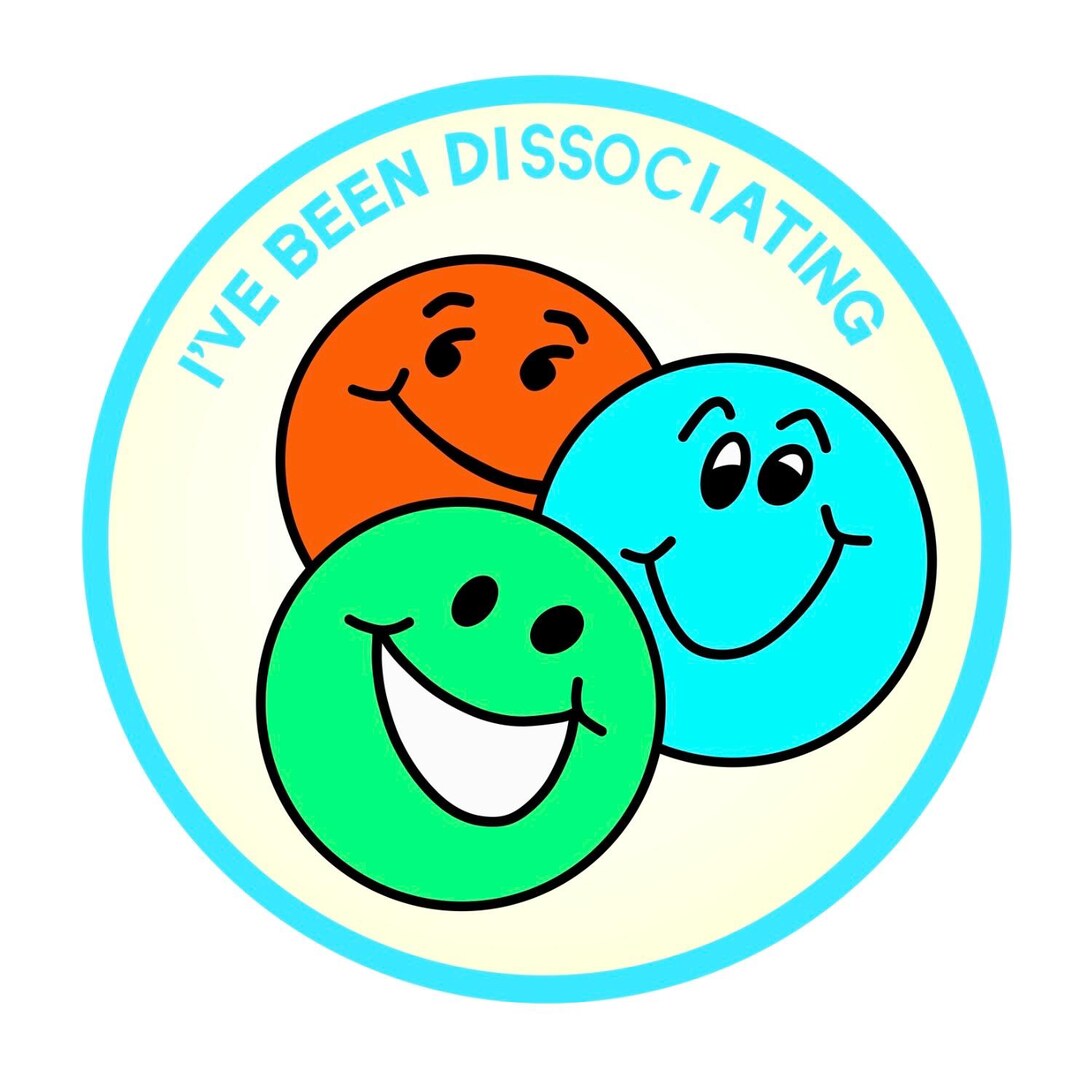 Dissociation Sticker: Smiling Faces, Kroger Inspired - Etsy