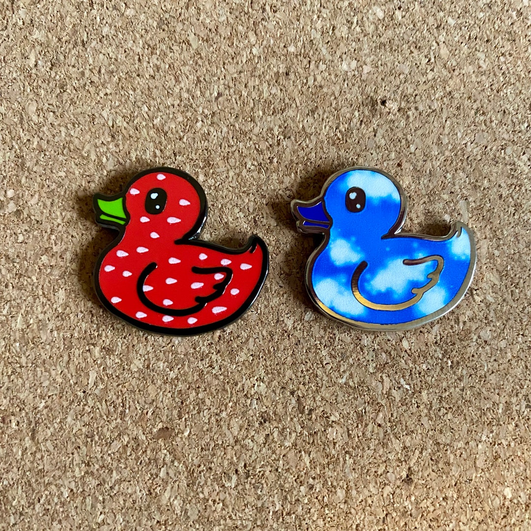 Hard Enamel Pin Duck Set Hat Pin Bag Pin - Etsy