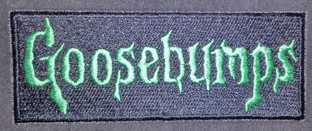 Goosebumps Logo Patch – Classic Horror Font – 3" to 7" Sizes – Sew On ...