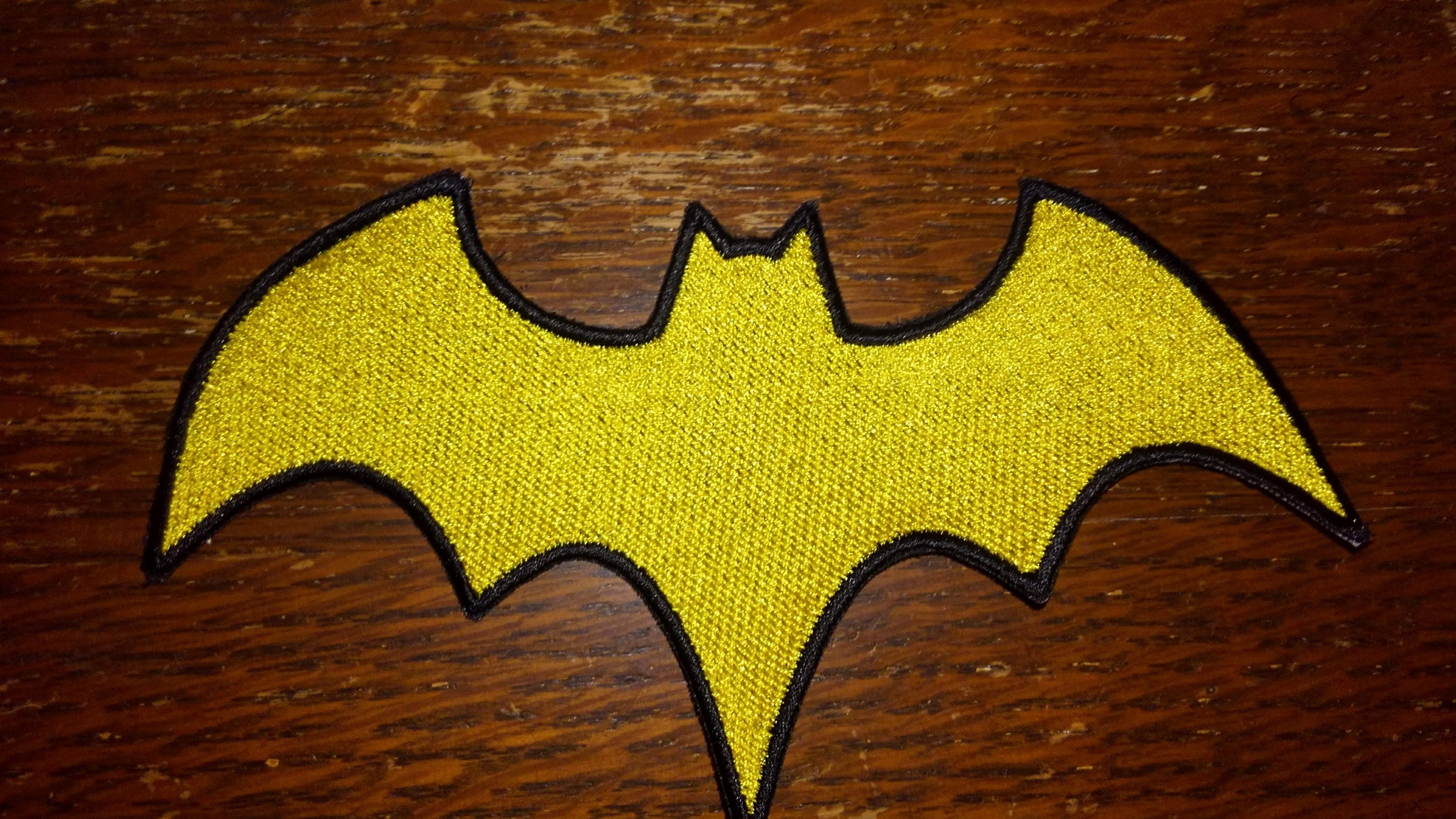 Yellow Bat Symbol Embroidered Patch - Etsy