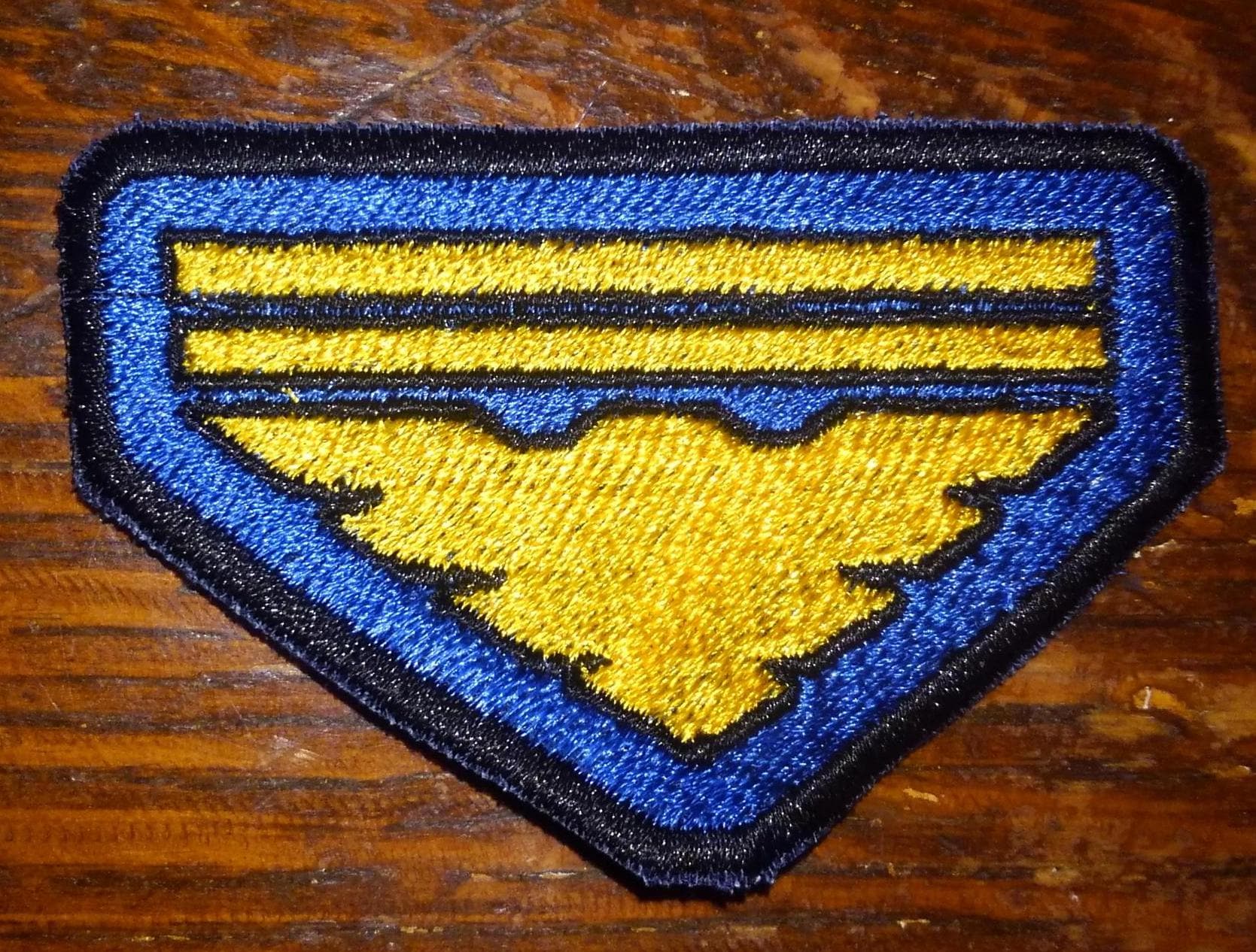 Mass Effect Archangel Patch - Garrus Vakarian Symbol Blue Gold - Iron ...