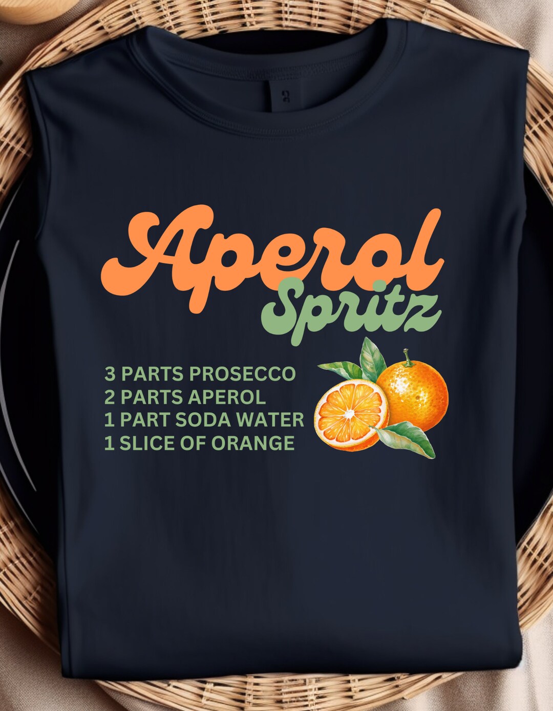 Iron-on Image: Aperol Spritz Recipe Retro Orange to Iron on / Perfect ...