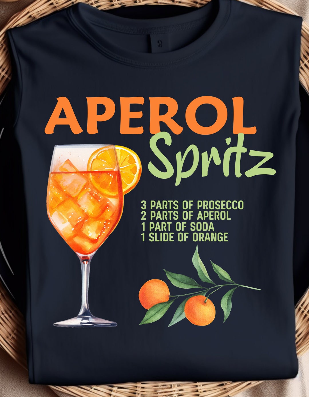 Iron-on Image: Aperol Spritz Recipe to Iron on / Perfect for You on the ...