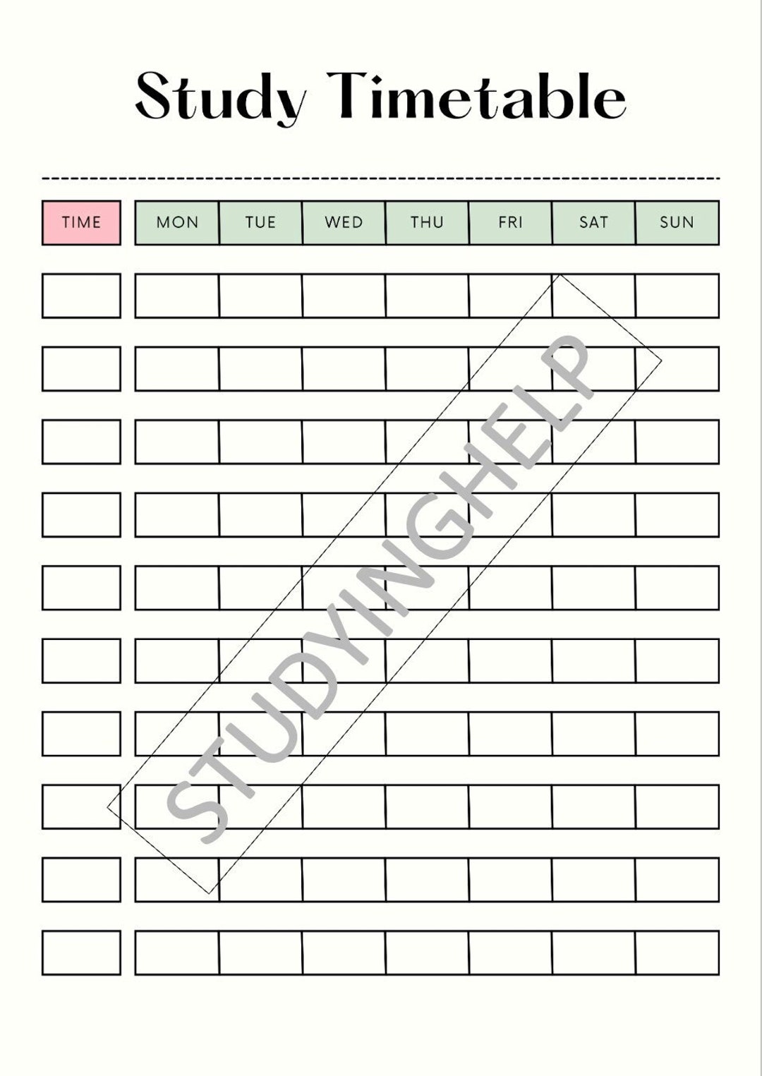A Level/gcse Timetable Planner for Exams - Etsy
