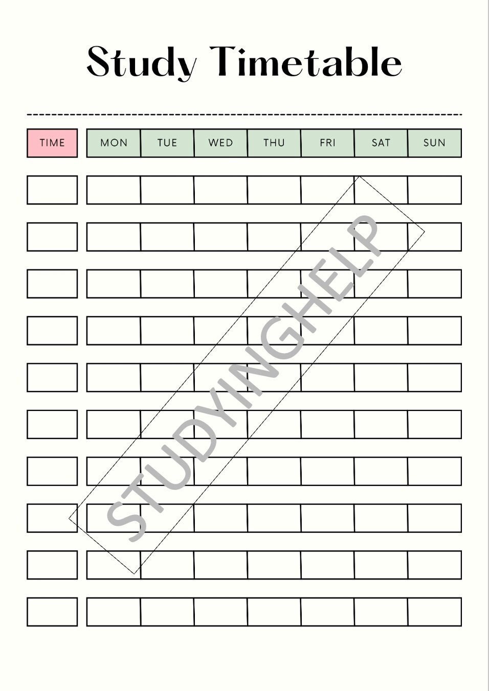 A Level/gcse Timetable Planner for Exams - Etsy