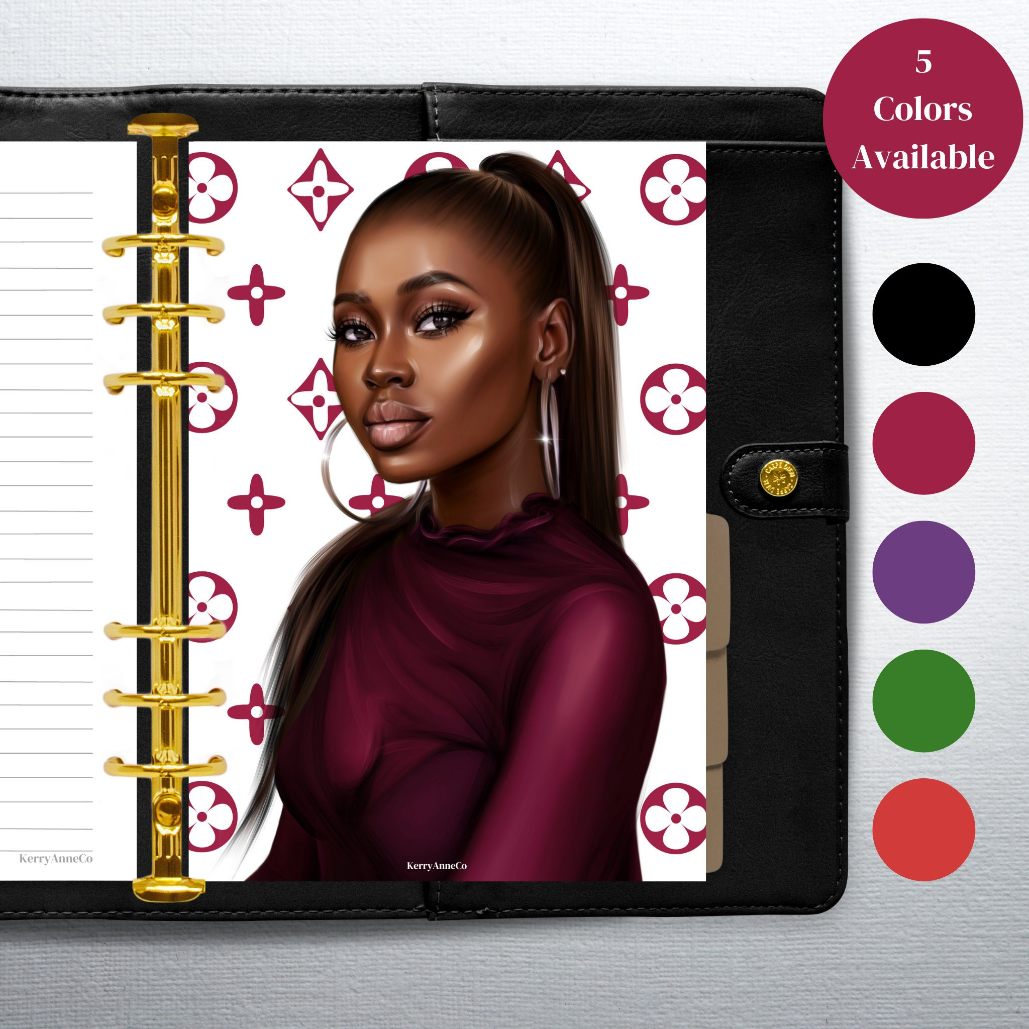 Designer Girl Planner Binder Dashboard - Etsy