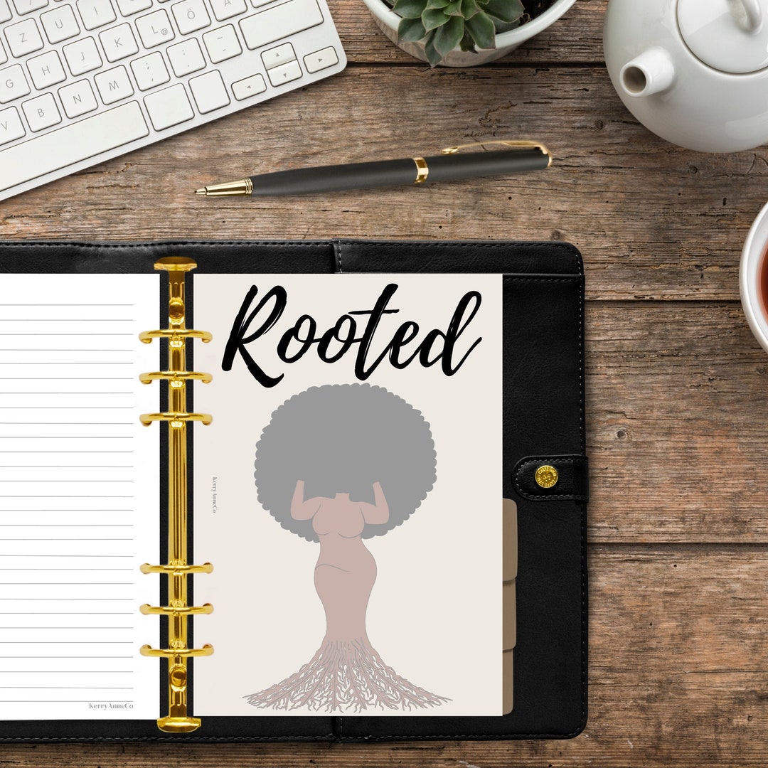 Rooted Vellum Planner Binder Dashboard Set - Etsy