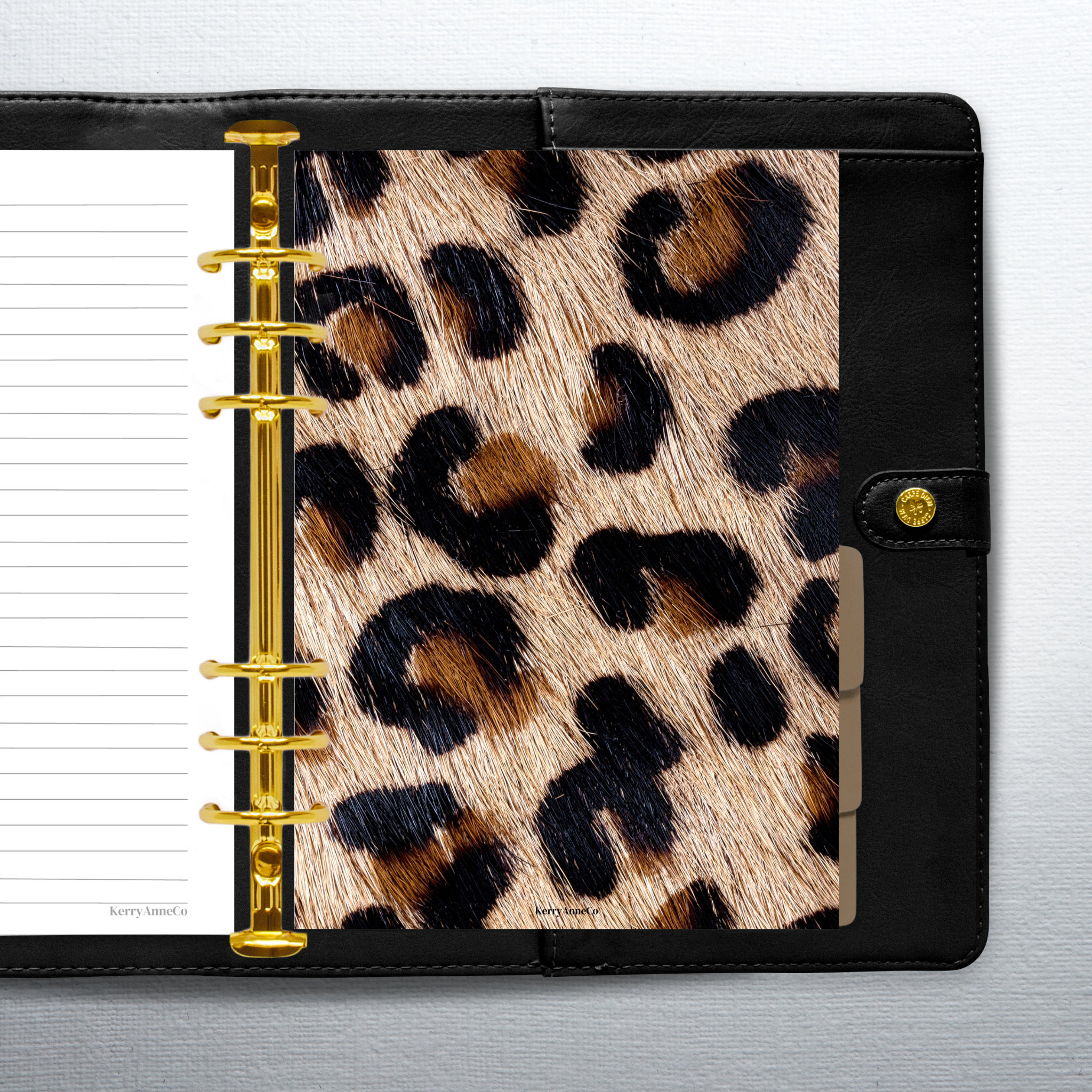 Cheetah Leopard Print Planner Binder Dashboard - Etsy