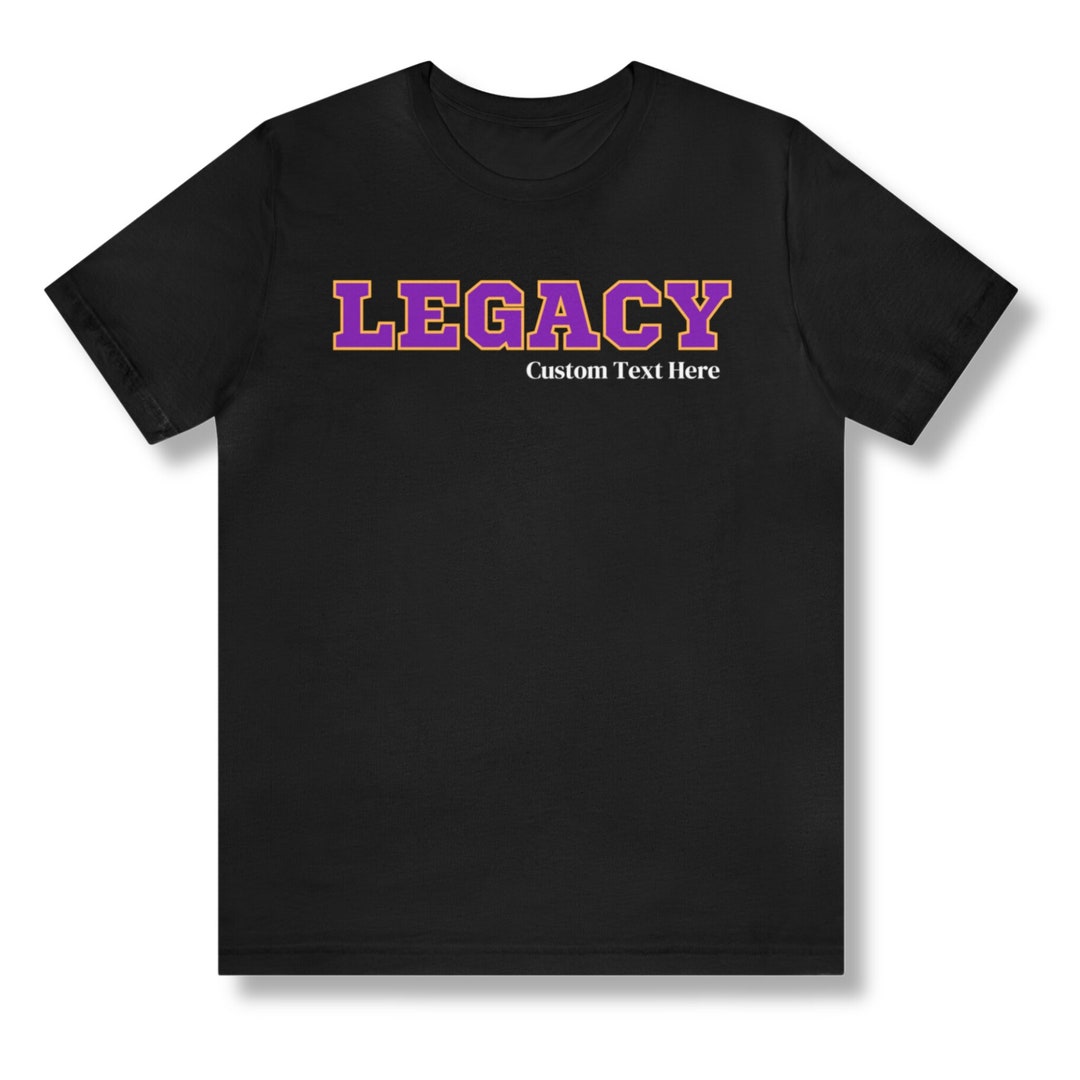 Purple and Gold Legacy T-shirt Fraternity Shirt Unisex Men - Etsy