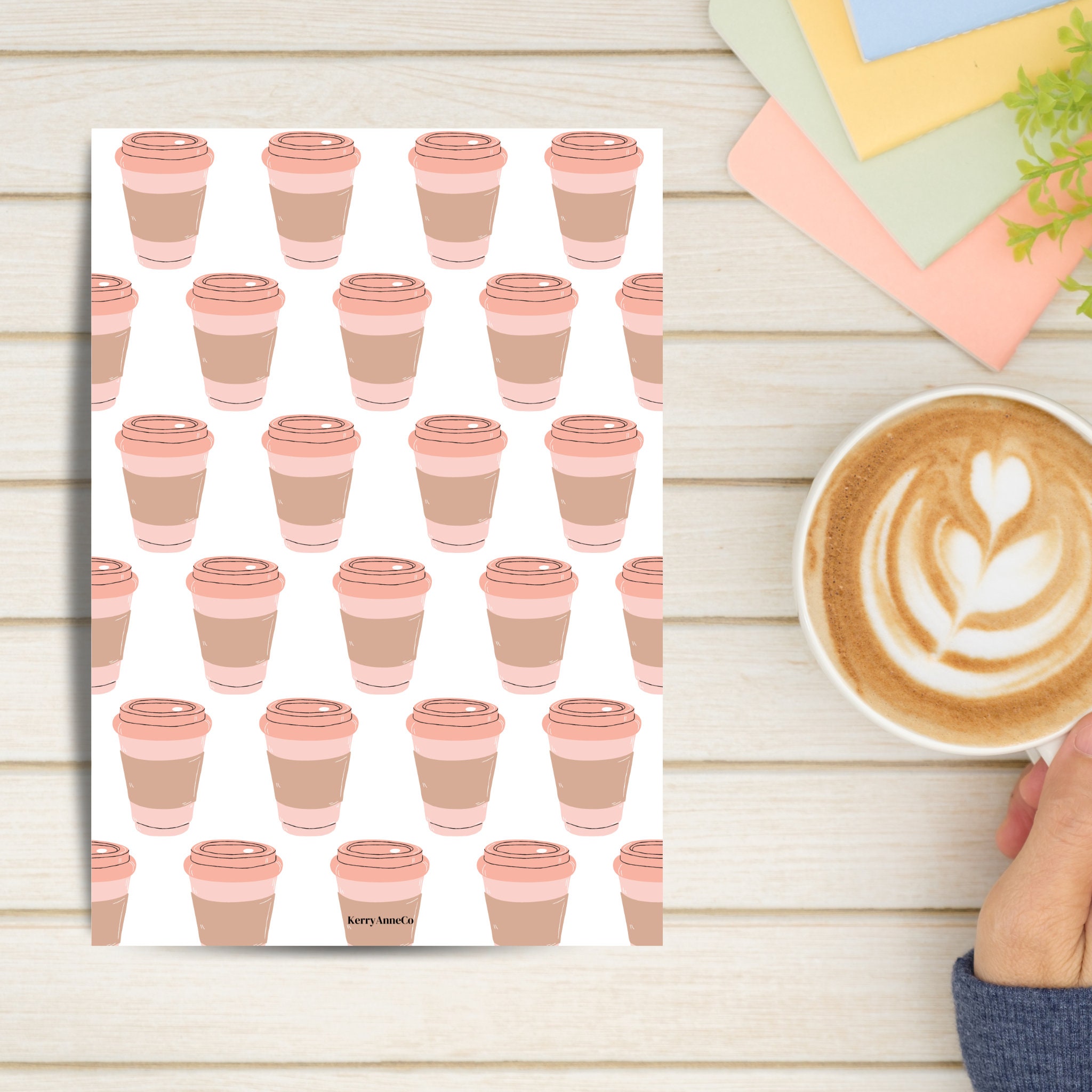 Coffee Cup Planner Binder Dashboard - Etsy