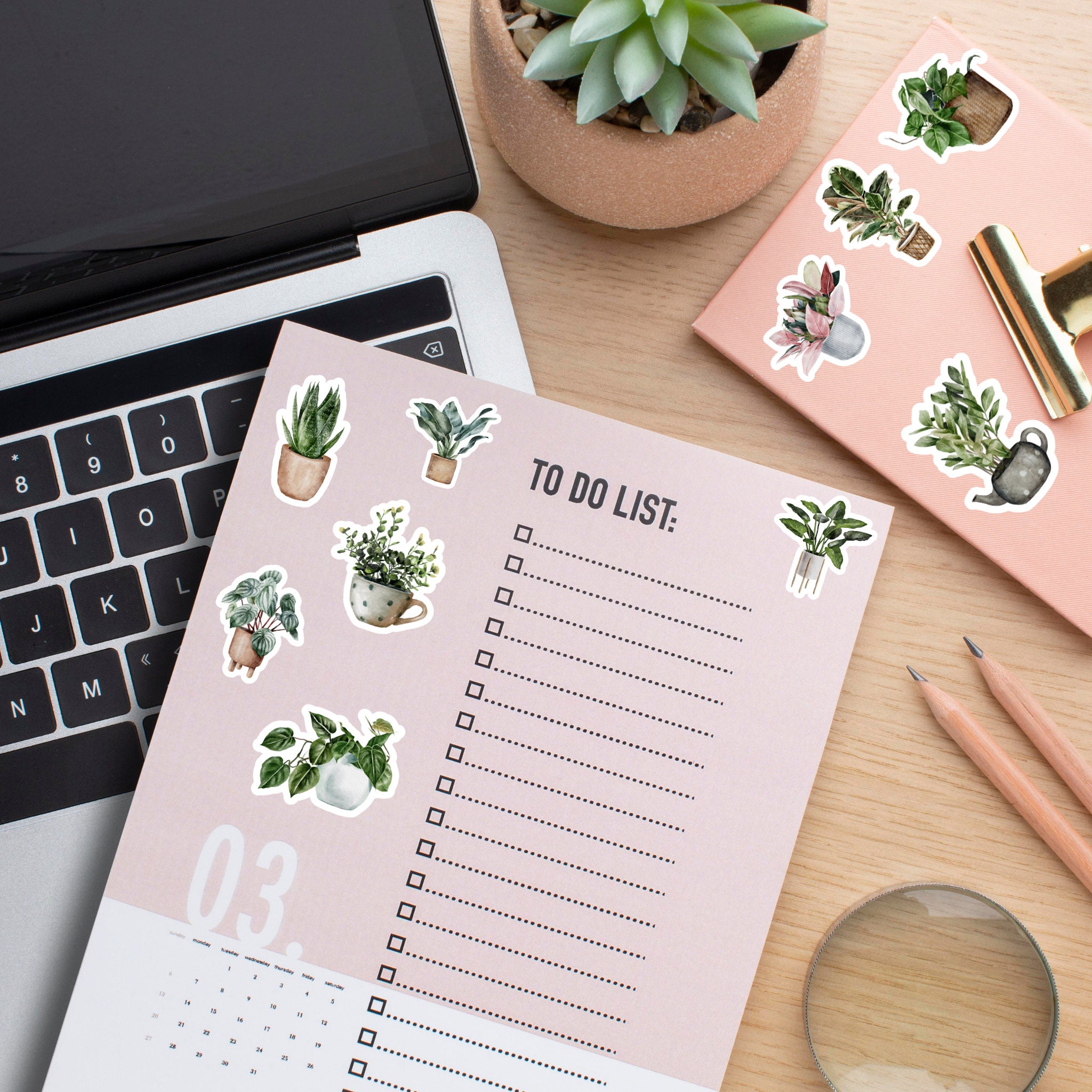 Plant Sticker Sheet for Journals and Planners - Etsy