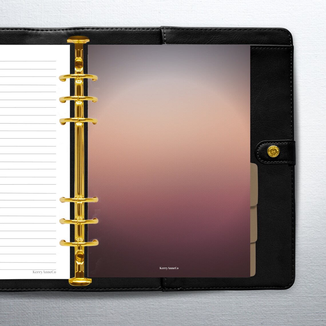 Dusk Gradient Planner Binder Dashboard - Etsy