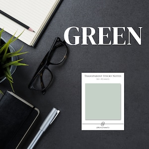 Transparent Translucent Sticky Notes - Etsy