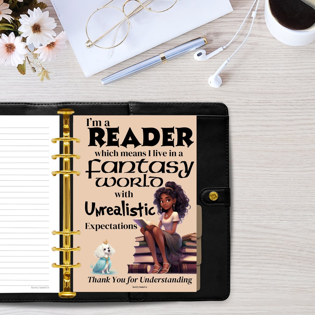 I'm A Reader Planner Binder Dashboard - Etsy