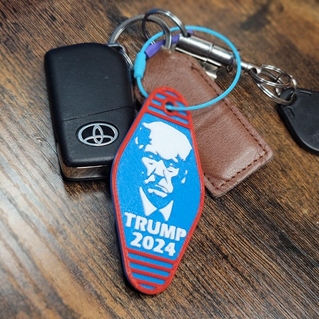 Vintage Motel Keychain Tag Trump 2024 - Etsy