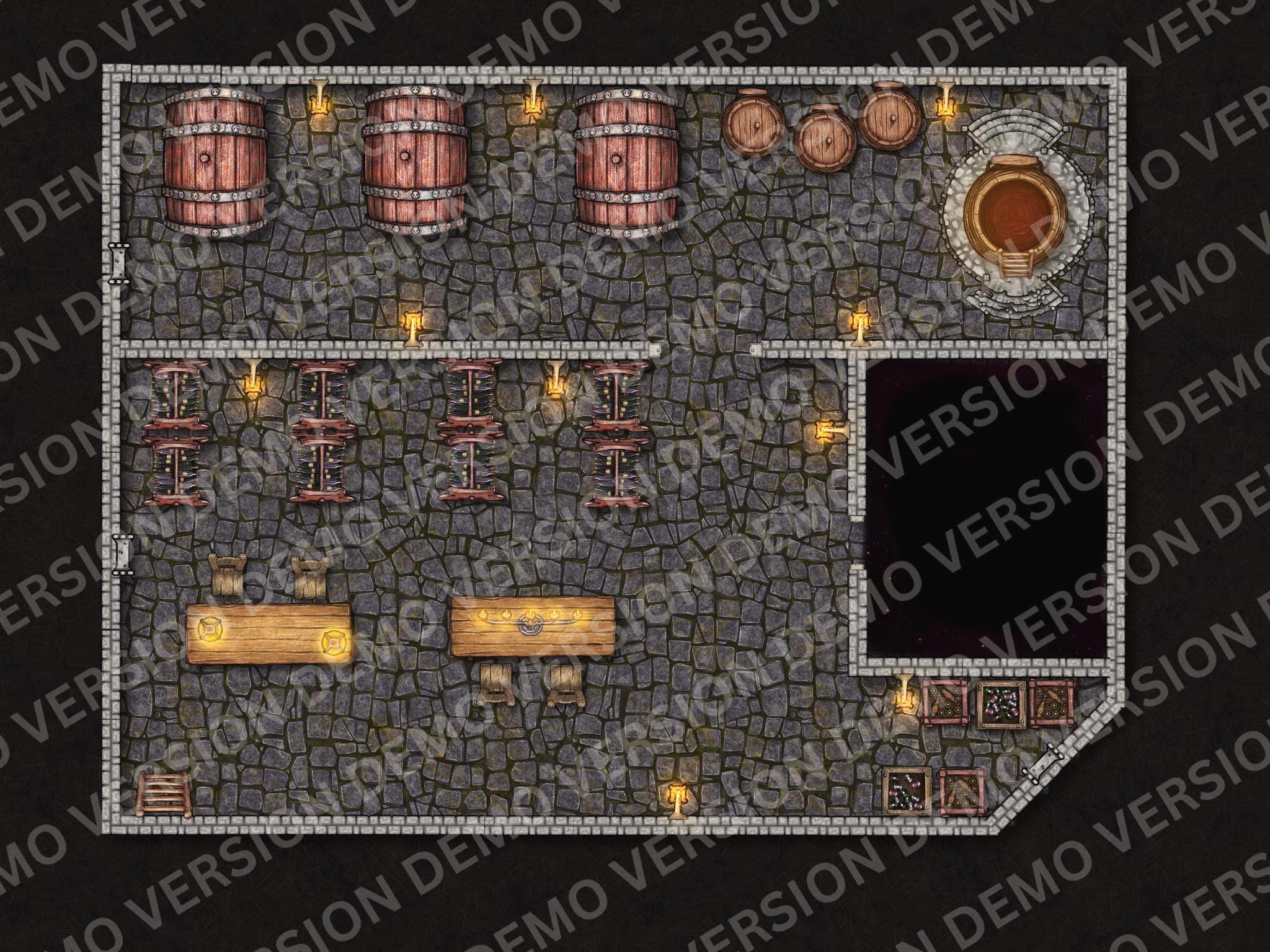 Three Level/floor Tavern Battlemap, Dnd Battle Map, D&D, Battlemap ...