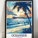 Oceanside Travel Poster - Oceanside Beach and Pier Prints - Oceanside ...