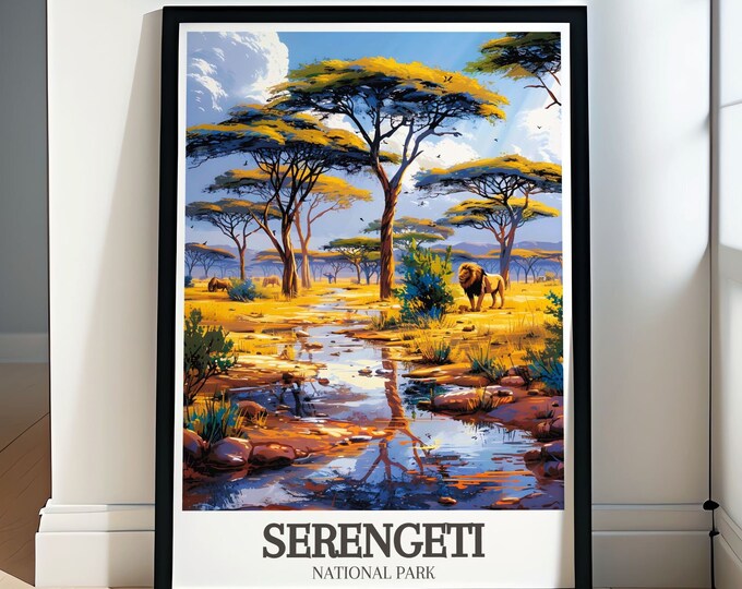 Kenya Nairobi National Park Vintage-style Travel Poster 8x10 12x18 ...