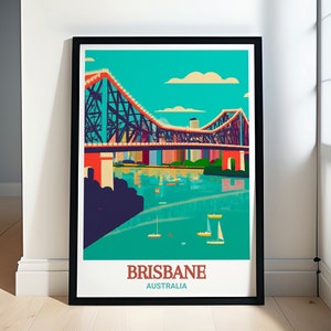 Brisbane Print - Story Bridge Australia Print - Story Bridge Poster ...