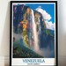 Venezuela Wall Art - Angel Falls Print for Home and Travel Lovers ...