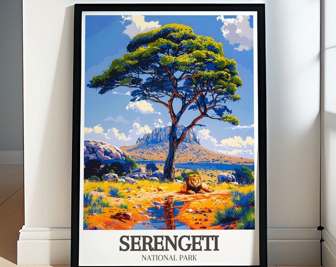 Kenya Nairobi National Park Vintage-style Travel Poster 8x10 12x18 ...