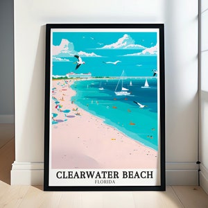 Clearwater Beach Art Collection - Clearwater Beach Hotel Travel Prints ...