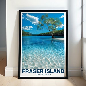 Fraser Island Wall Art - Lake Mckenzie Poster - Boorangoora - Fraser ...